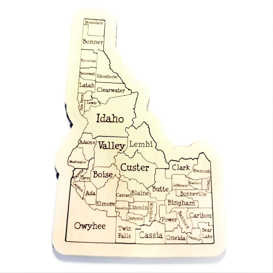 Idaho State Counties Puzzle – Falls Laser
