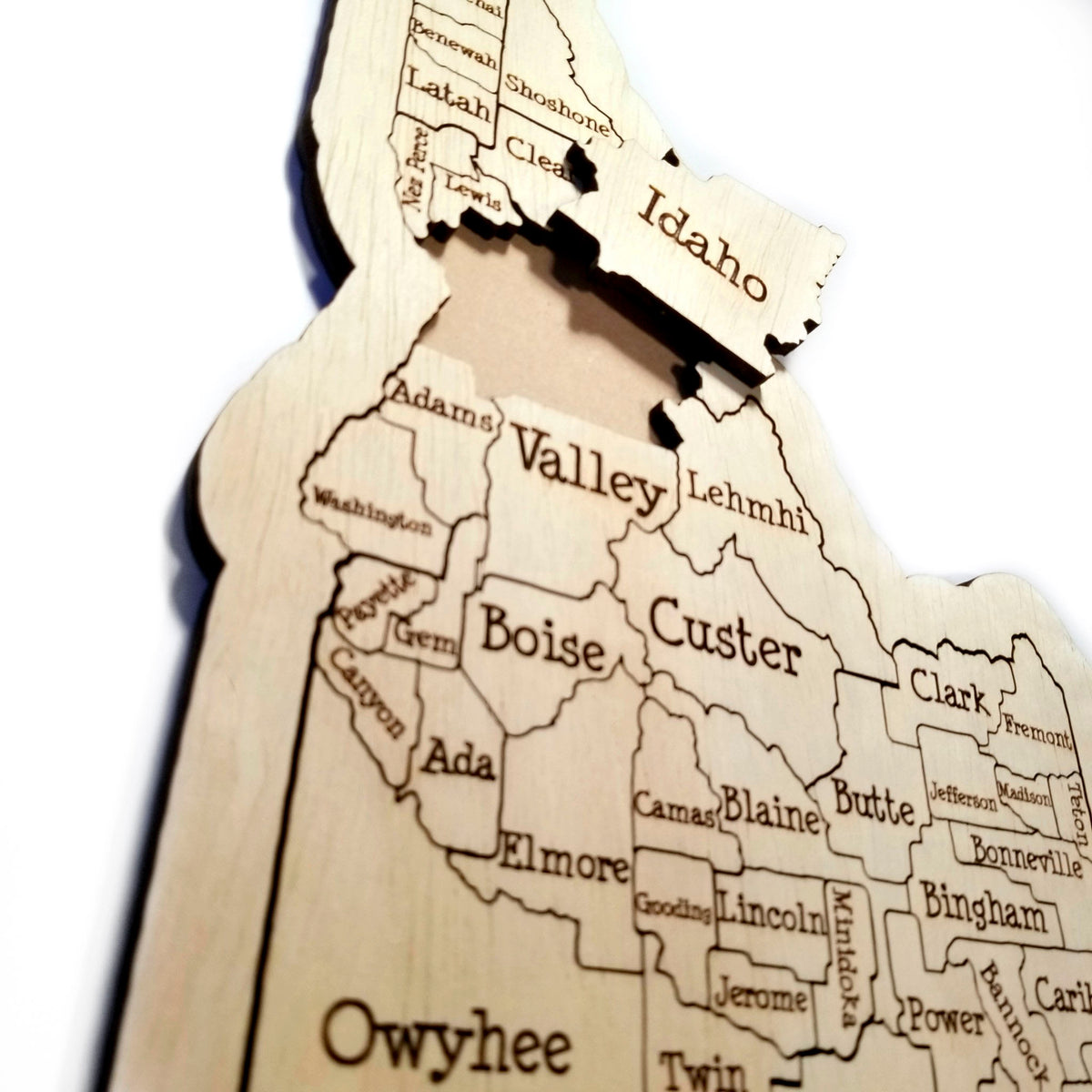 Idaho State Counties Puzzle – Falls Laser